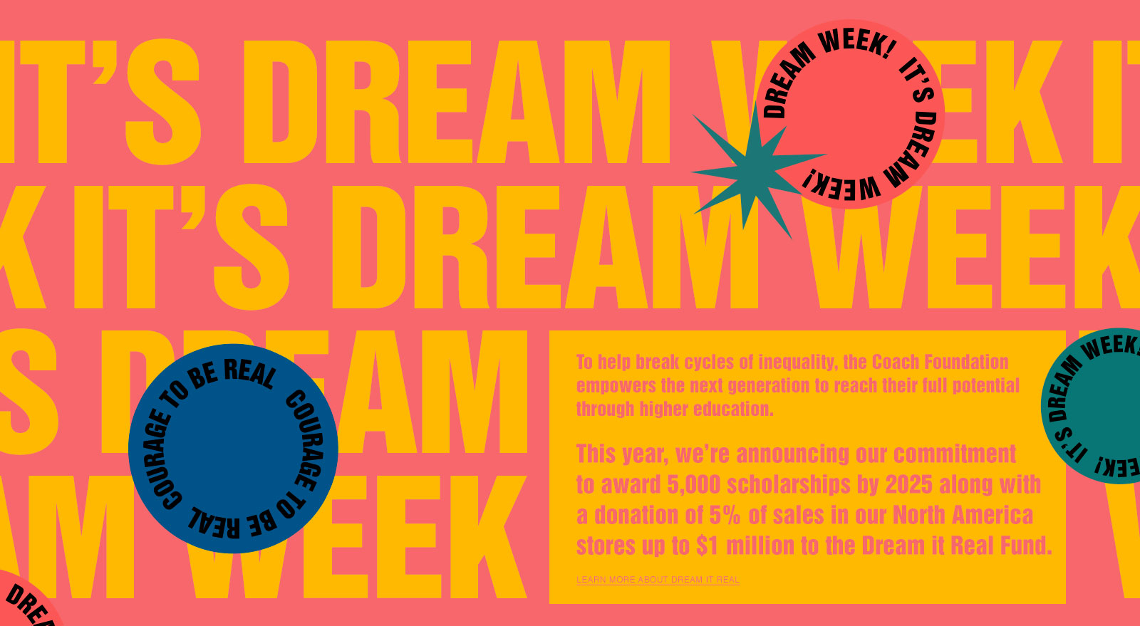 Dream Week - The Coach Foundation | COACH®